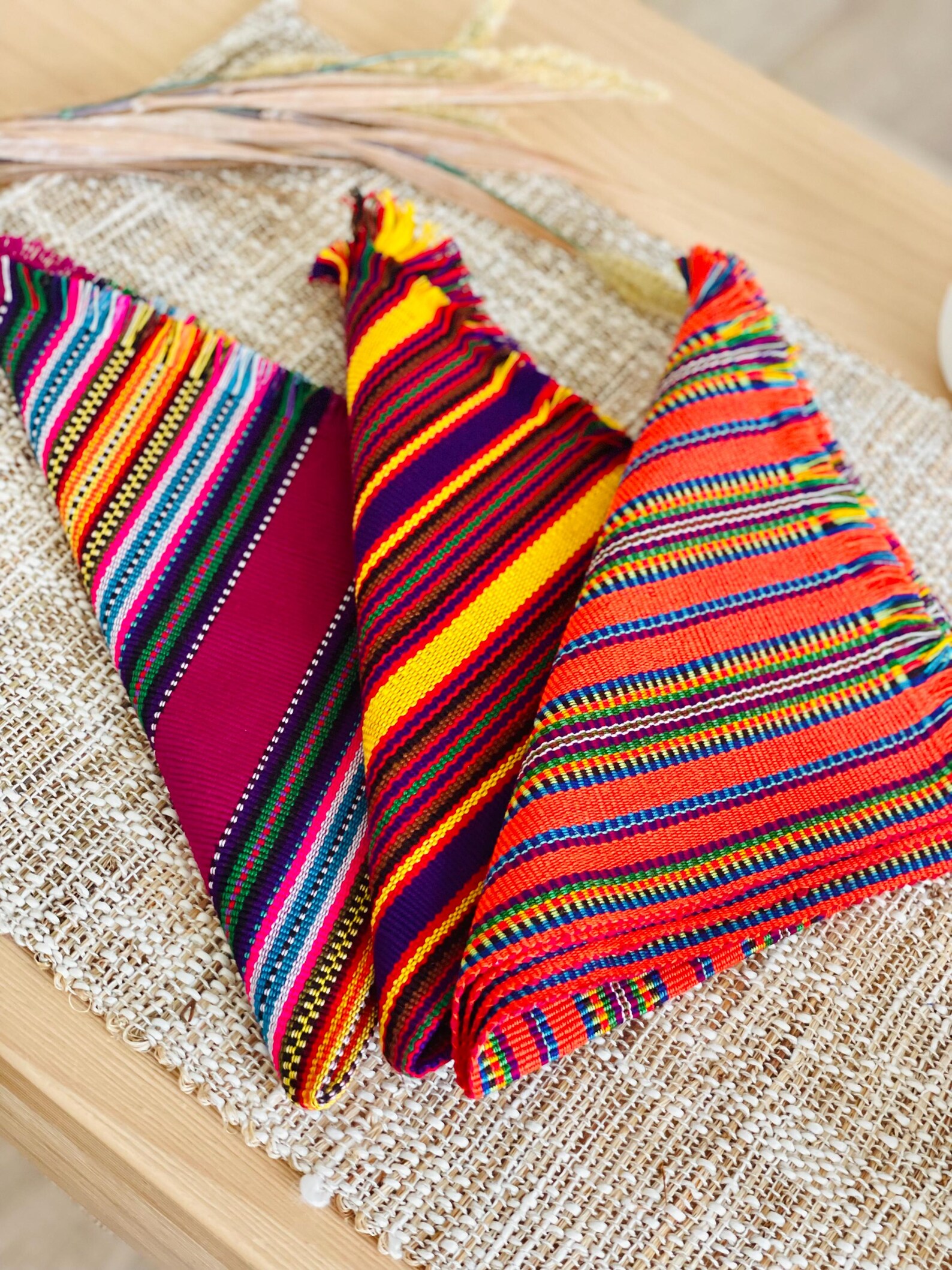 Handwoven Mayan Cloth Napkin: Guatemalan Tortilla Warmer, Table Mat ...