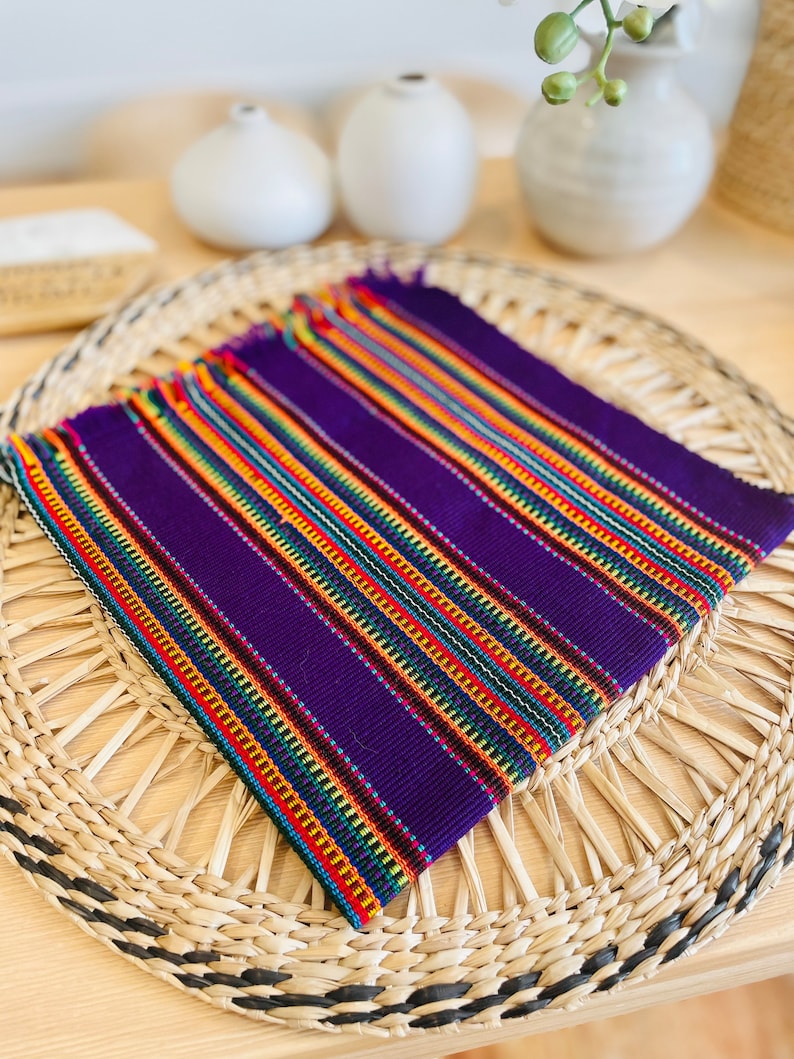 Handmade Mayan Cloth Napkin: Guatemalan Tortilla Warmer, Bread Cloth ...