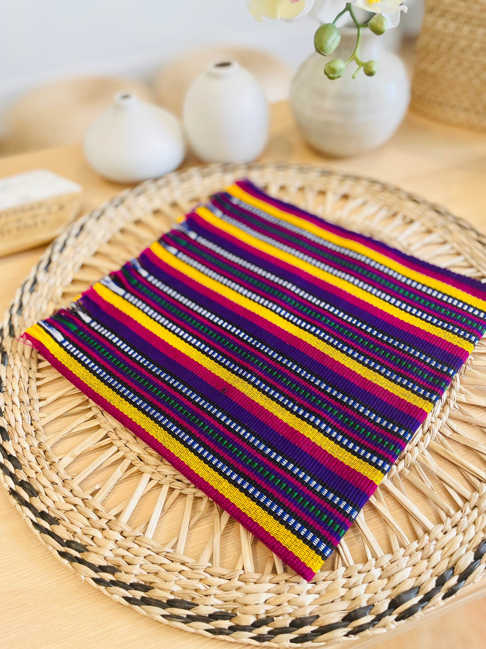 Handmade Mayan Cloth Napkin: Guatemalan Tortilla Warmer, Bread Cloth ...
