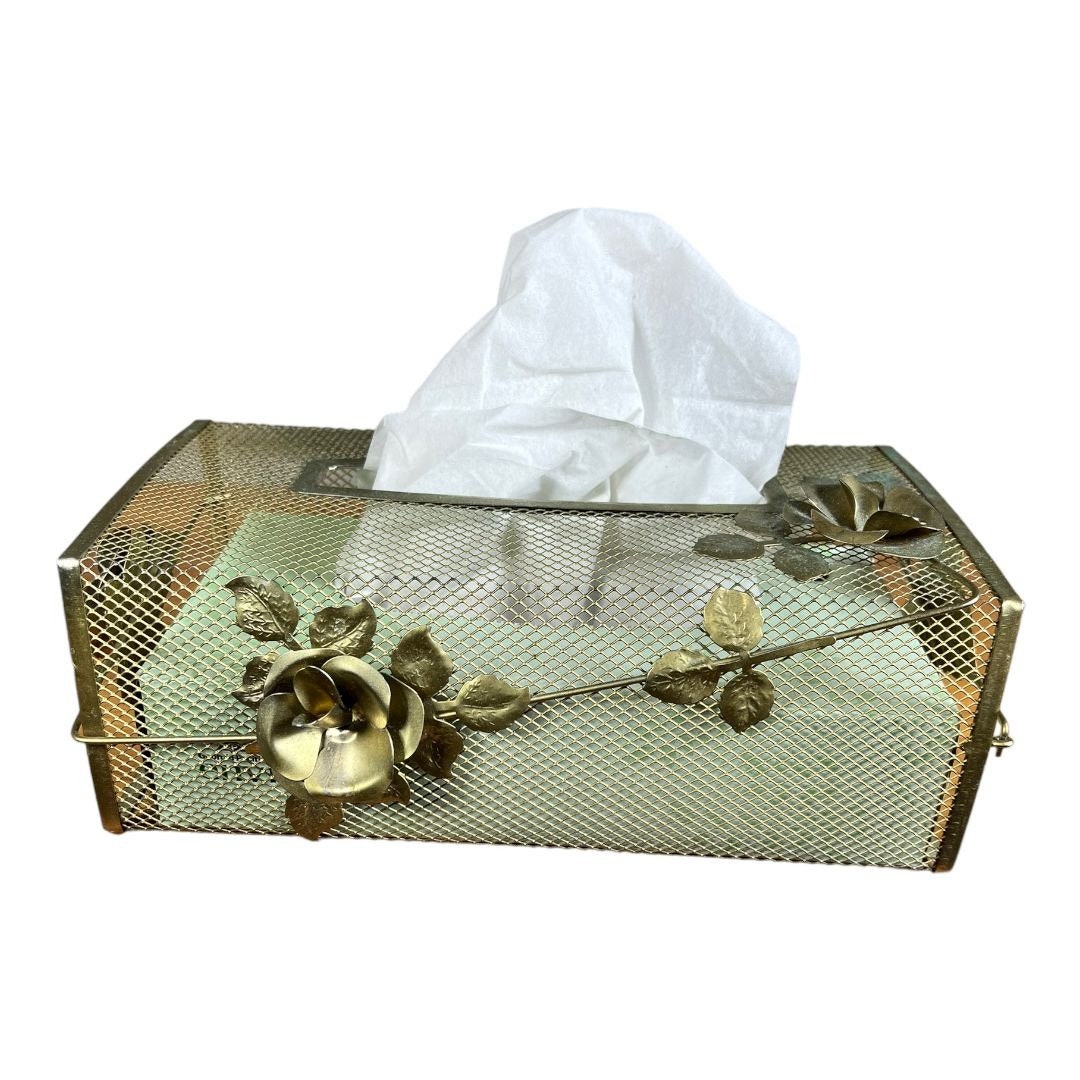 Mid-century Metal Tissue Box Holder - Etsy