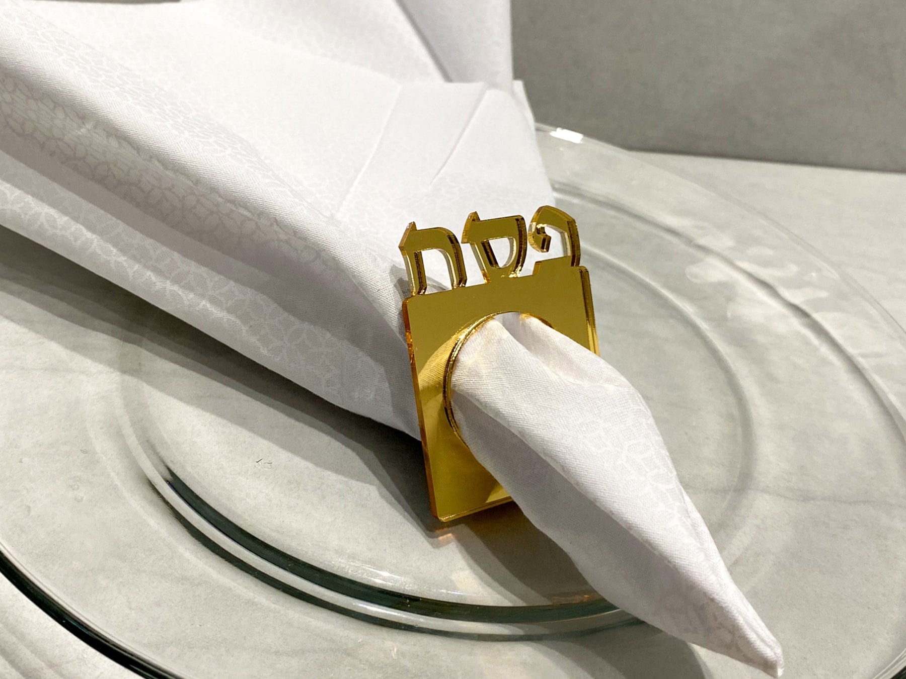 Acrylic Passover Napkin Ring, Pesach Napkin Holder, Napkin Ring for ...
