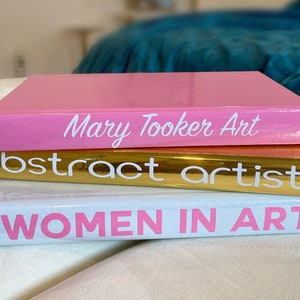 Personalized Luxury Stacked Books Home Decor, Fashion Designer ...