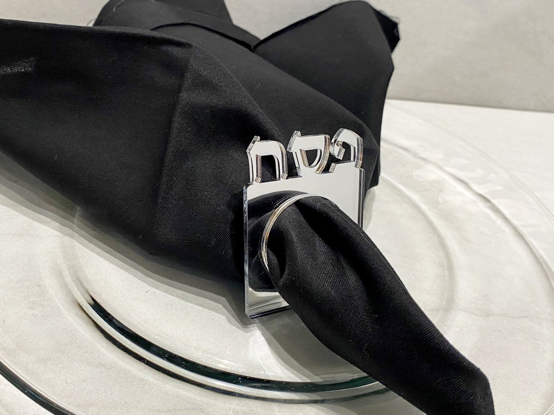 Acrylic Passover Napkin Ring, Pesach Napkin Holder, Napkin Ring for ...