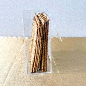 Israel Passover Matzah Box, Acrylic Pesach Matza Box, Modern Passover ...