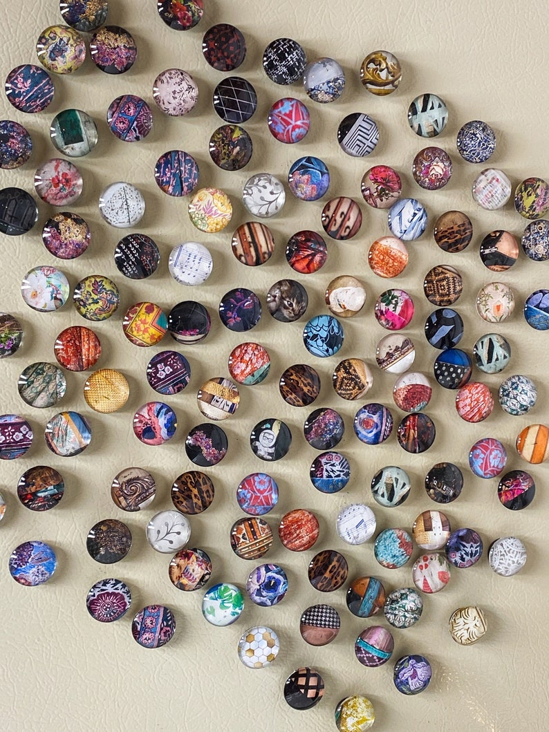 Upcycled Magazine Magnets - Sets of 4 - Handmade in PA - Etsy