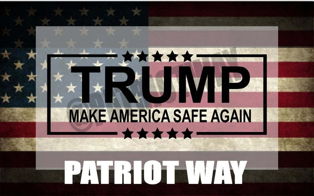 Make America Safe Again Vinyl Decal. Truck Window Sticker. America ...