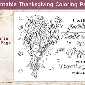 Printable Thanksgiving Bible Verse Coloring Pages, Happy Thanksgiving ...