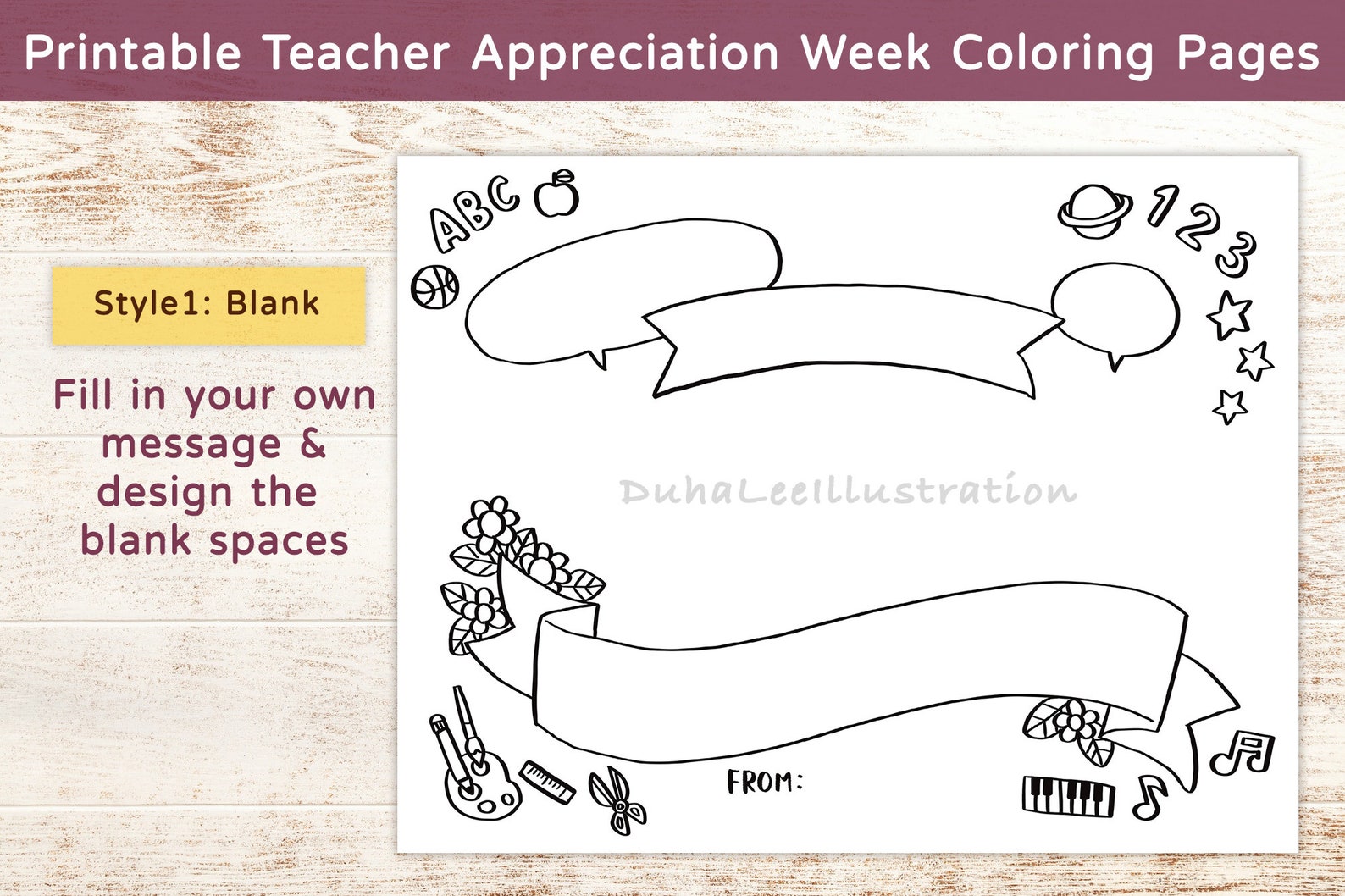 Printable Teacher Appreciation Week Coloring Pages Teacher - Etsy
