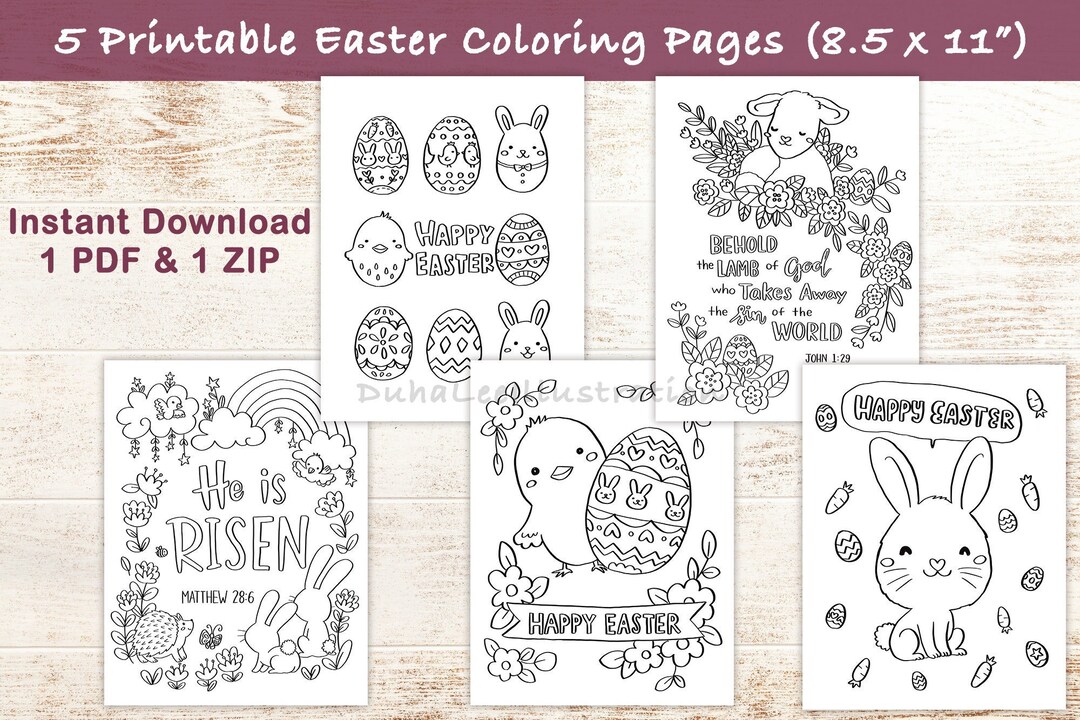Easter Printable Coloring Pages, Easter Religious Coloring Placemat ...