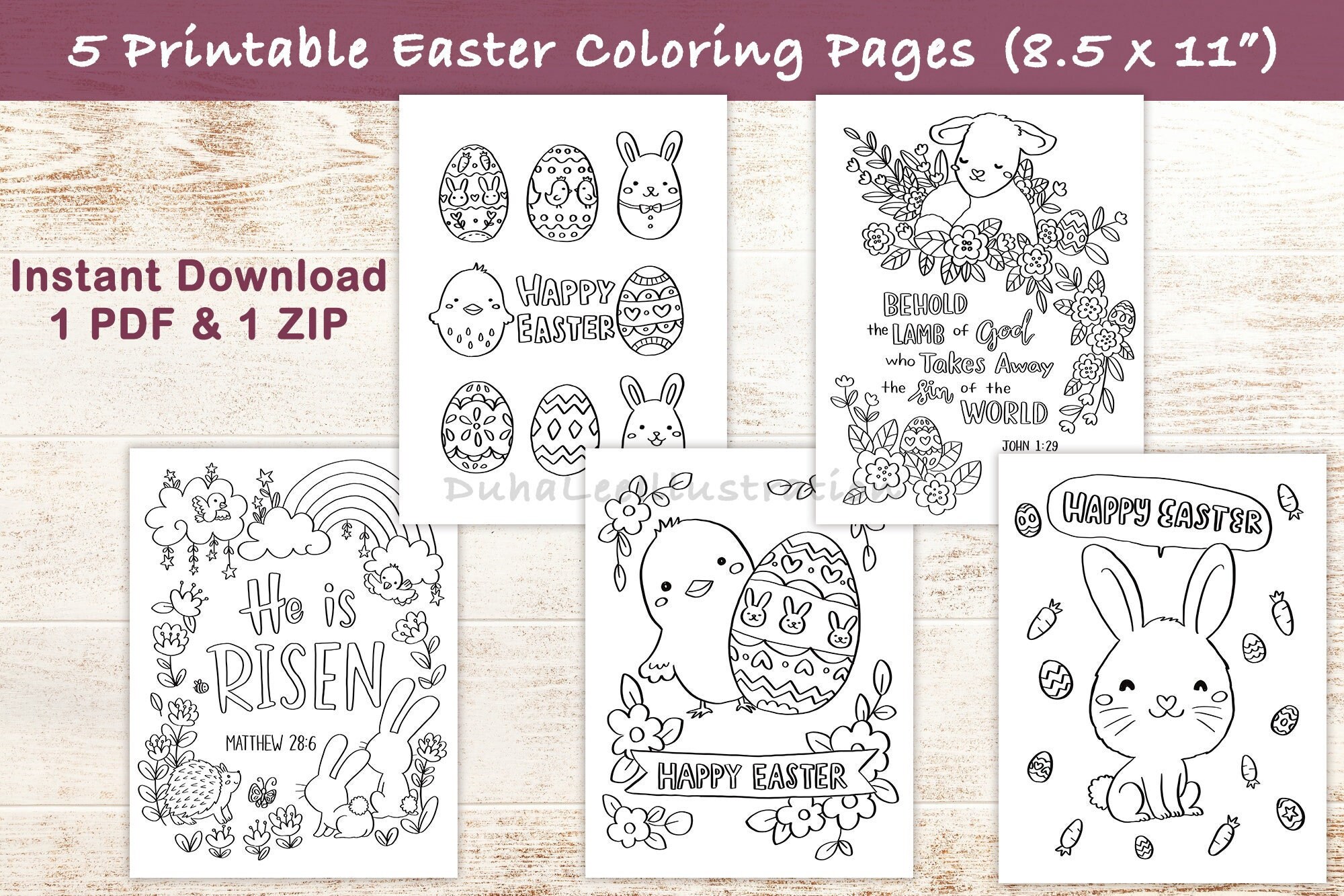 Easter Printable Coloring Pages, Easter Religious Coloring Placemat ...