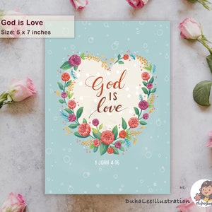 Printable Christian Valentine's Day Card | Kids School Card | Bible ...