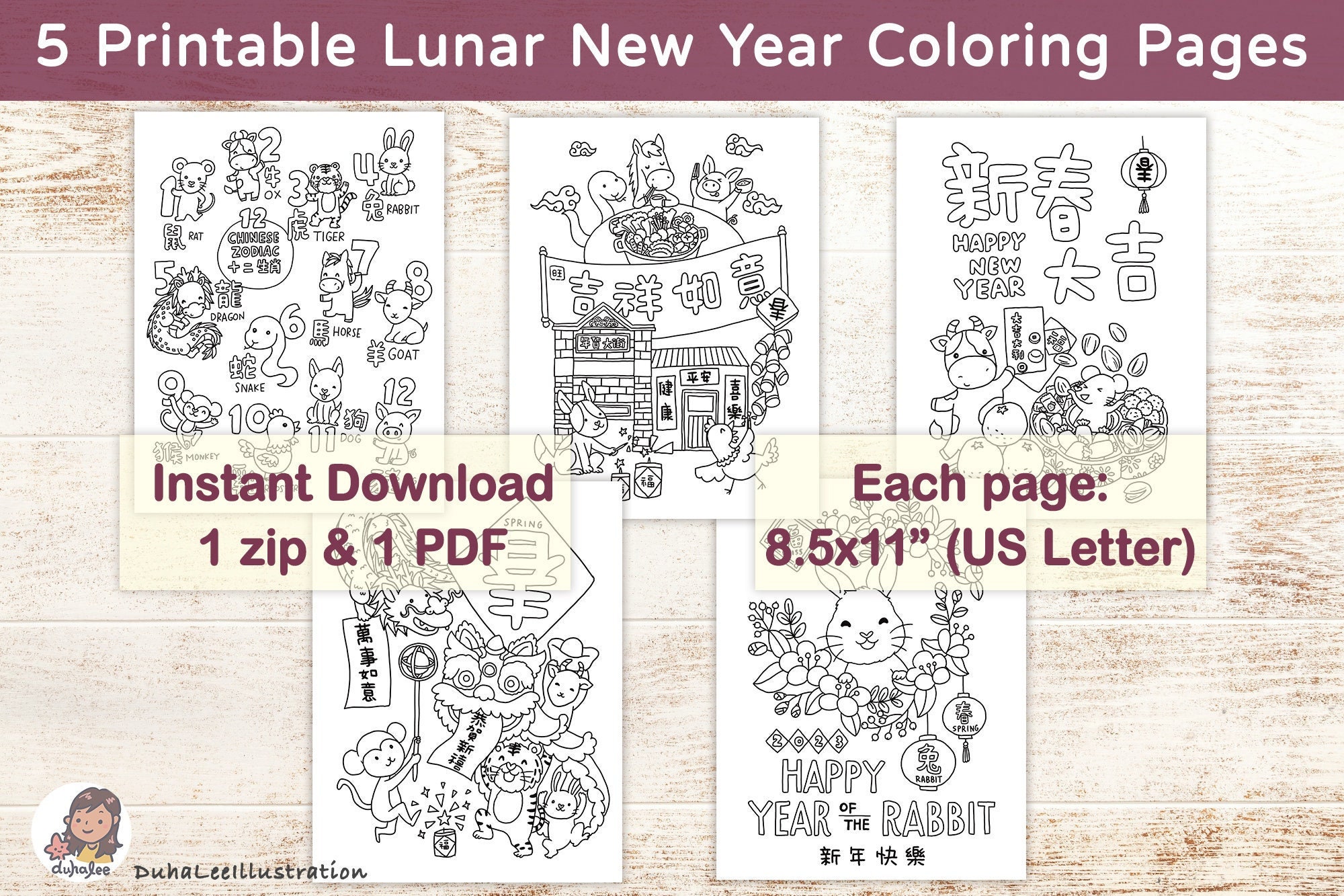 Chinese New Year Coloring Pages Year Of The Goat