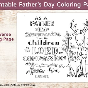 Printable Father's Day Bible Verse Coloring Pages, Father's Day ...