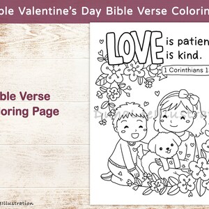 Printable Valentine's Day Bible Verse Coloring Pages, Scripture ...