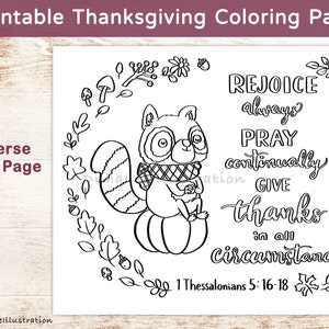 Printable Thanksgiving Bible Verse Coloring Pages, Happy Thanksgiving ...