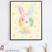 Printable Easter Bunny Nursery Kids Room Decor Pastel Animal - Etsy