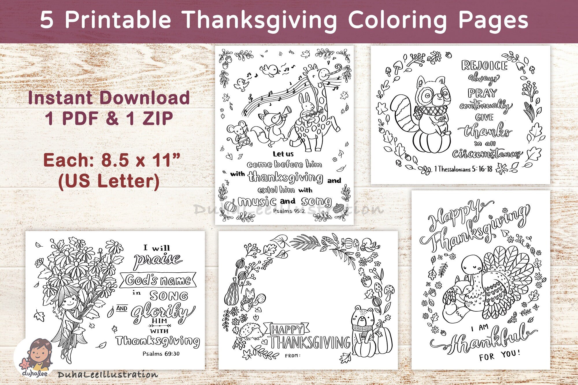 Printable Thanksgiving Bible Verse Coloring Pages, Happy Thanksgiving ...
