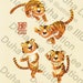 Printable Lunar New Year Card and Poster Year of the Tiger Digital Wall ...