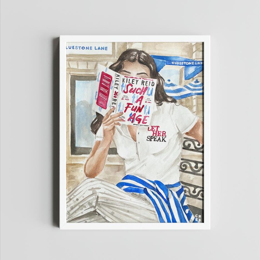 Such a Fun Age Book Art Print Lether Speak Club Printed From Hand ...