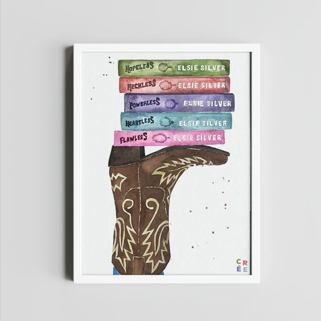 Chestnut Springs Books Collection Art Print | Elsie Silver Books Wall ...