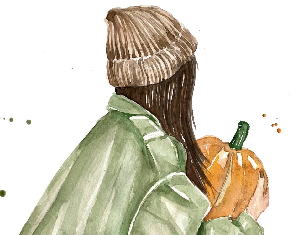 Girly Art Print Girl Wall Art Woman Illustration Print - Etsy