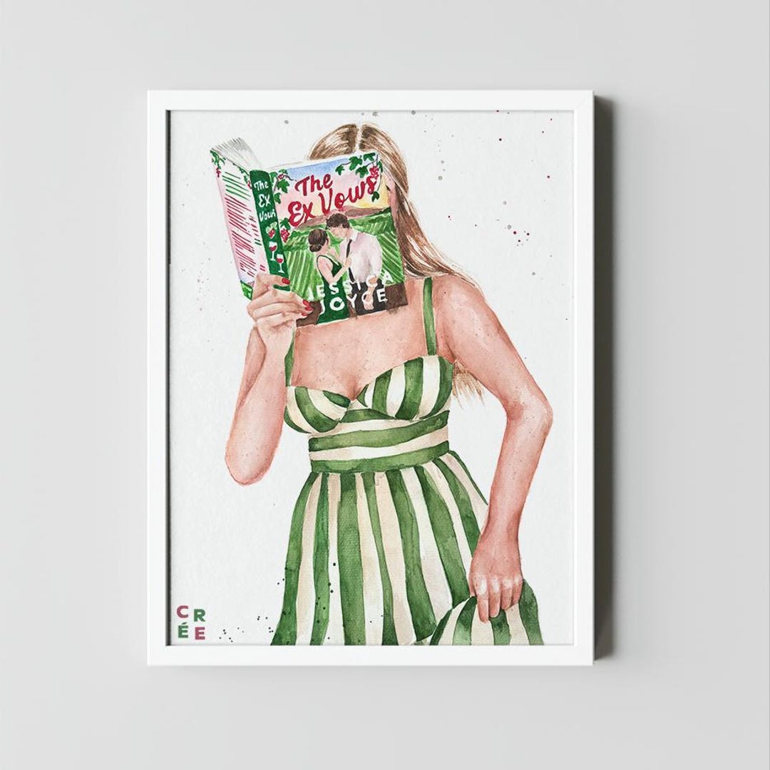 The Ex Vows Book Art Print | Jessica Joyce Book Wall Art | Hair Color ...