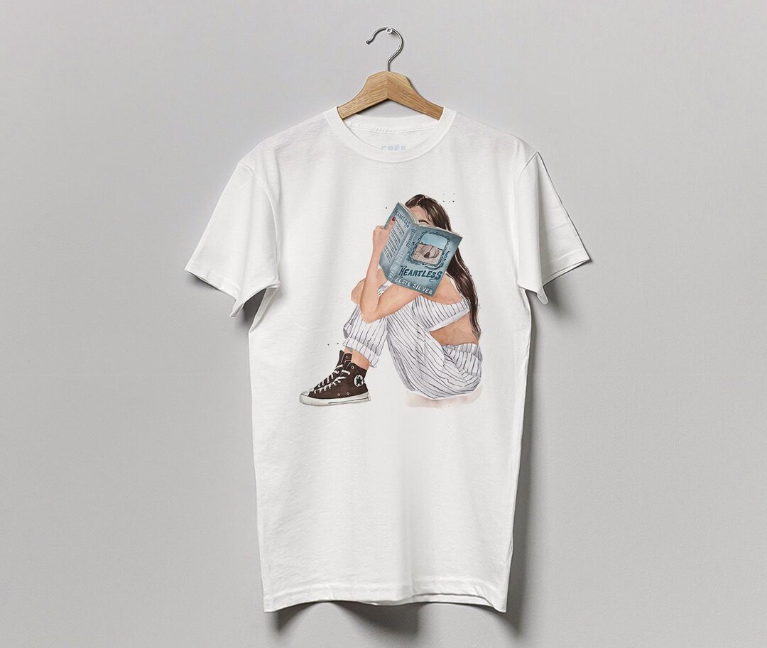 Heartless Book T-shirt 100% Cotton T-shirt Printed From Hand Painted ...