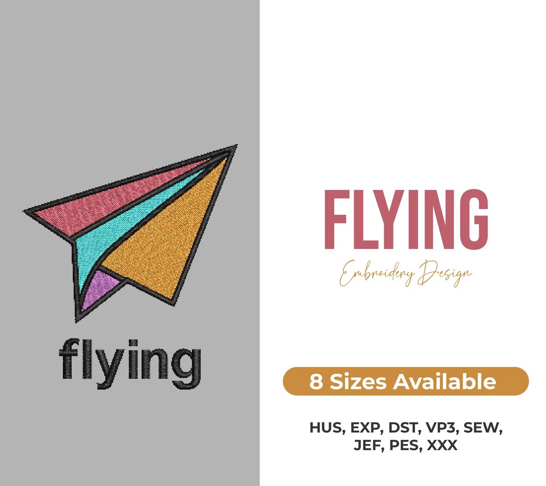 Flying Bird Embroidery Design – Digital Download for Embroidery Machine ...