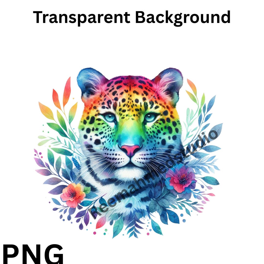 Rainbow Animals Clipart Bundle | Colorful PNG Files for Kids Crafts ...