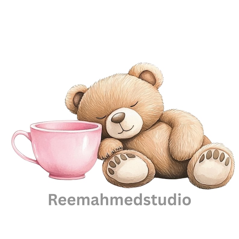 Cozy Fox Teacup Clipart Bundle, Whimsical Animals, Nursery Design (300 ...