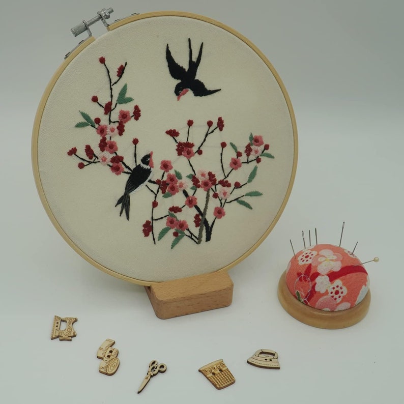 Beginner Stamped Embroidery Kits Set of 4 With Cloth kit 2 - Etsy