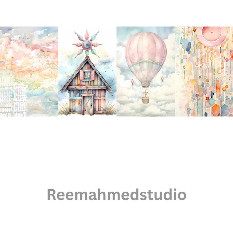 178 Whimsical Seasons Clipart Bundle, Fantasy Nature Art, Junk Journal ...