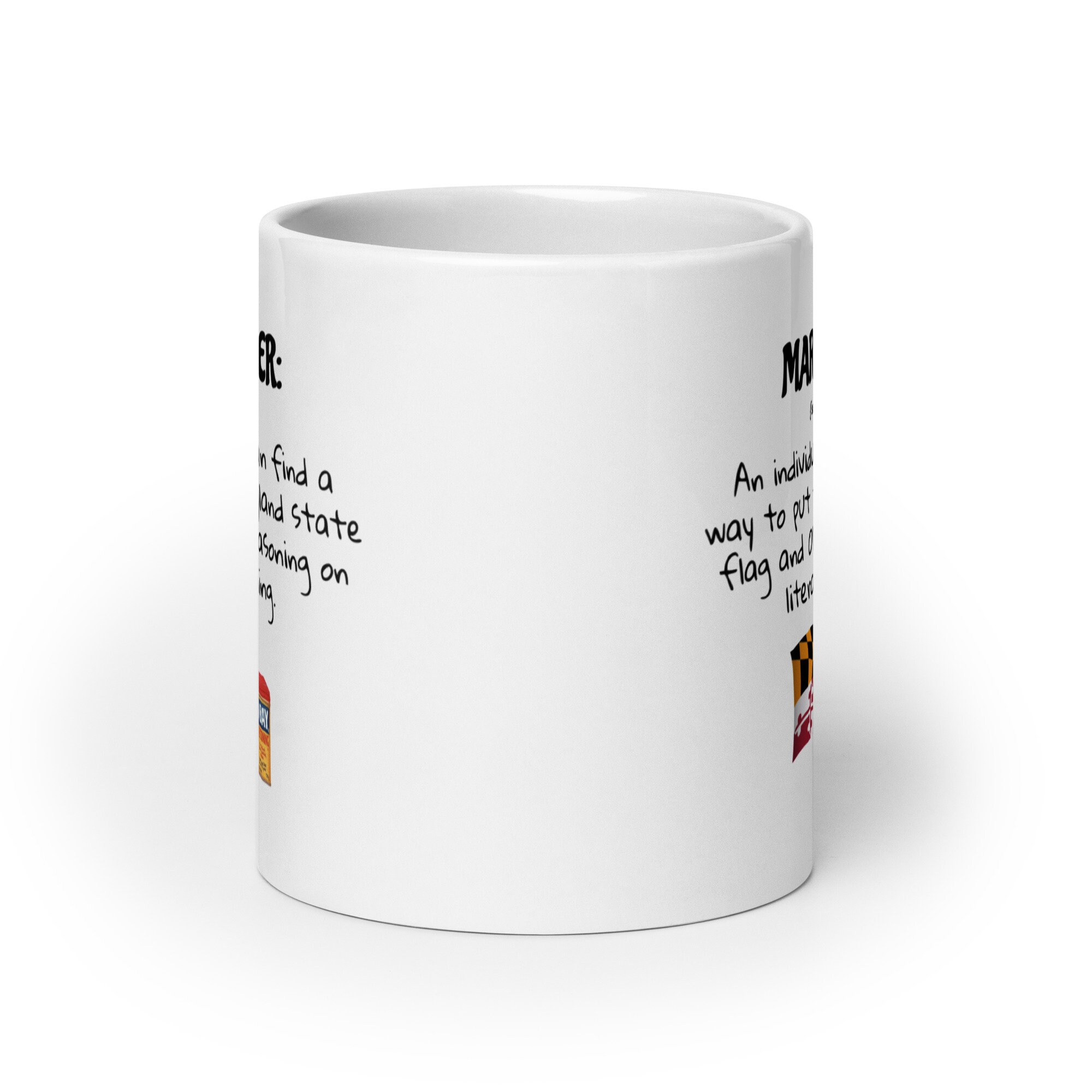 Definition of a Maryland Native Glossy Ceramic Mug, 3 Sizes, State ...