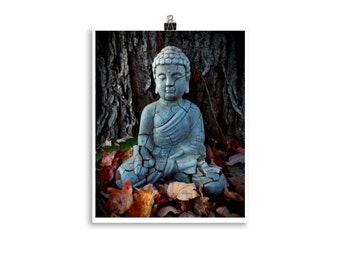 Sapphire Skies Rustic Leaves Poster - Etsy