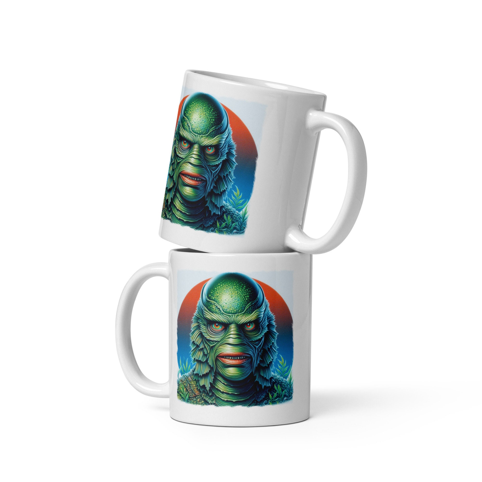 MUG Creature Portrait - 3 Sizes - 70's Style Classic Monster Mug for ...