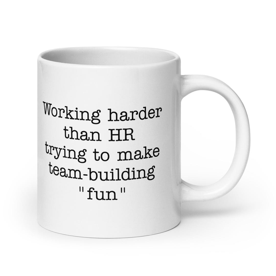 WORKING HARDER Than Sturdy Ceramic Mug for Office Workers ...