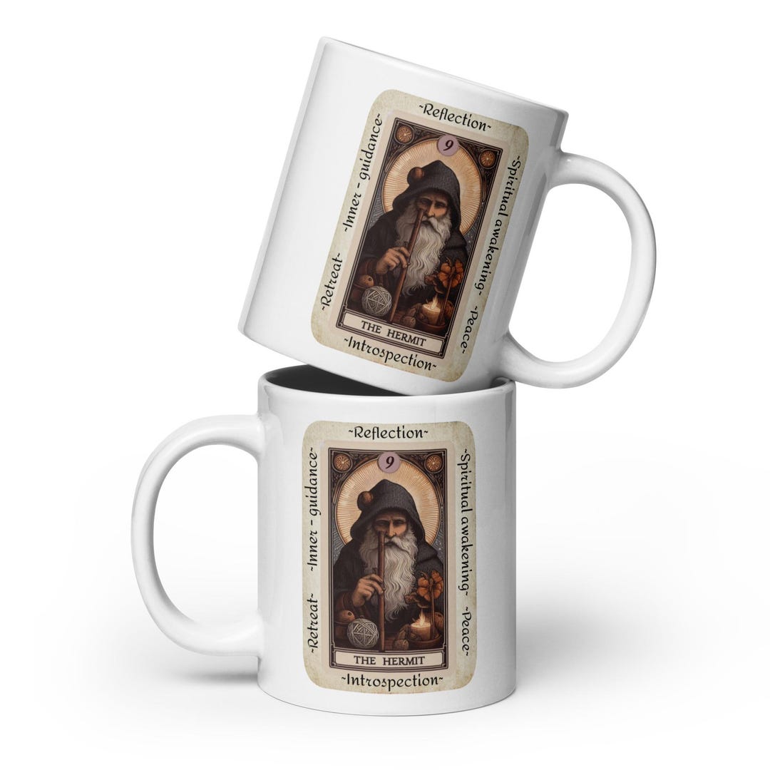 TAROT the Hermit Meanings Mug - Major Arcana the Hermit Coffee or Tea ...