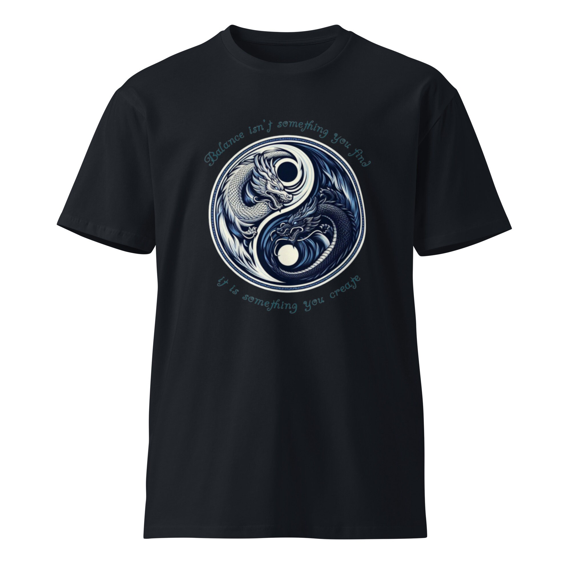 Dragon Yin-yang Balance Tee Soft Unisex Comfort Fit for Men and Women 3 ...