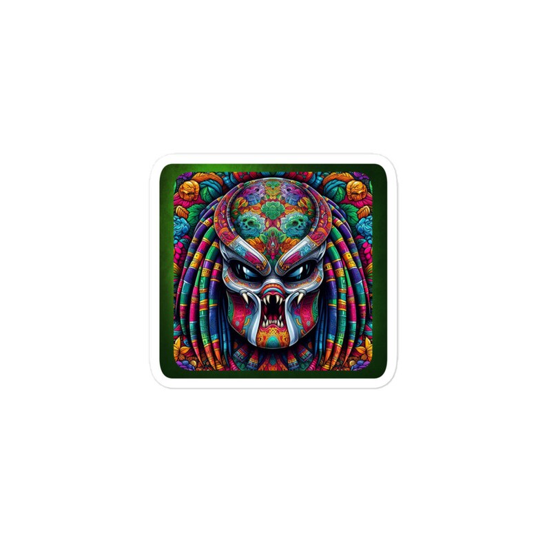 Sugar Skull Predator Sticker Vinyl Decal Original Art 3 Sizes Long ...
