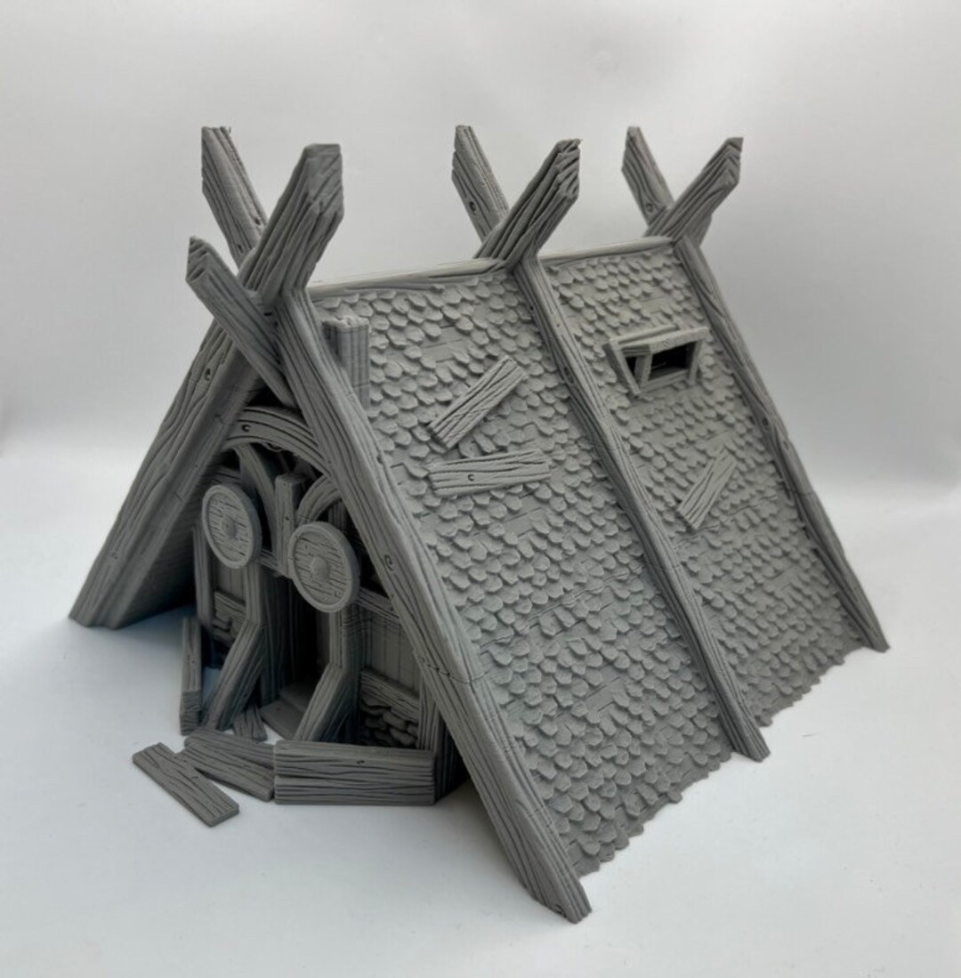 Odingard House 1 Rohan/norse Themed 28 Mm Scale Building by - Etsy
