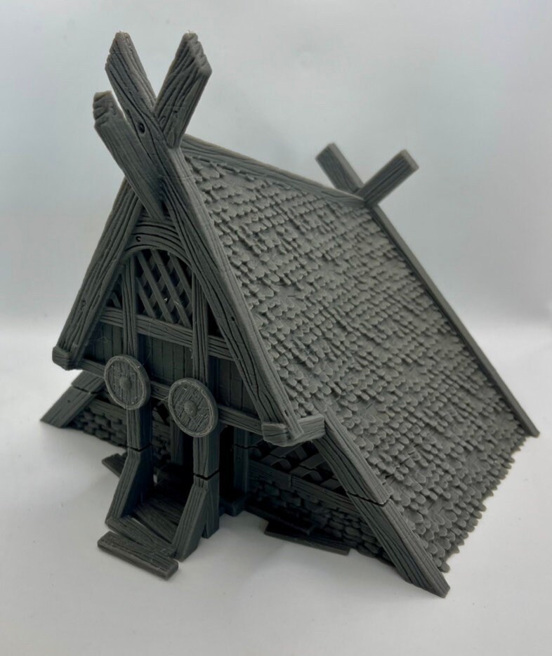Odingard House 3 Rohan/norse Themed 28 Mm Scale Building by - Etsy