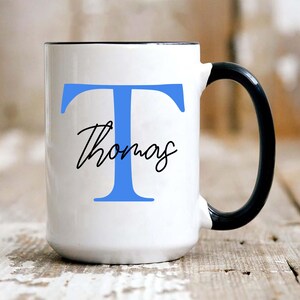 Personalized Initial Mug,initial and Name Mug,monogram Cup for Her or ...