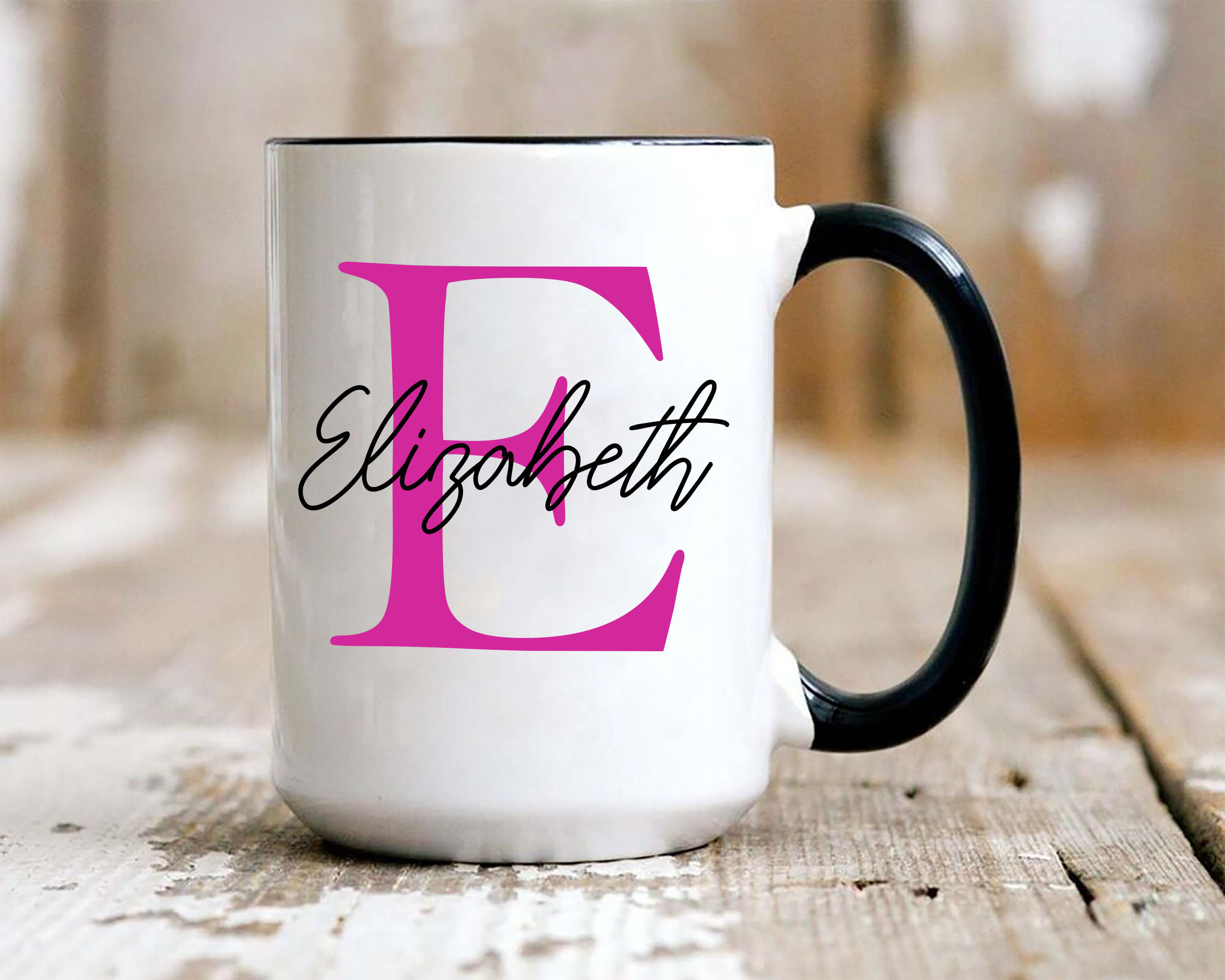 Personalized Initial Muginitial and Name Mugmonogram Cup for - Etsy