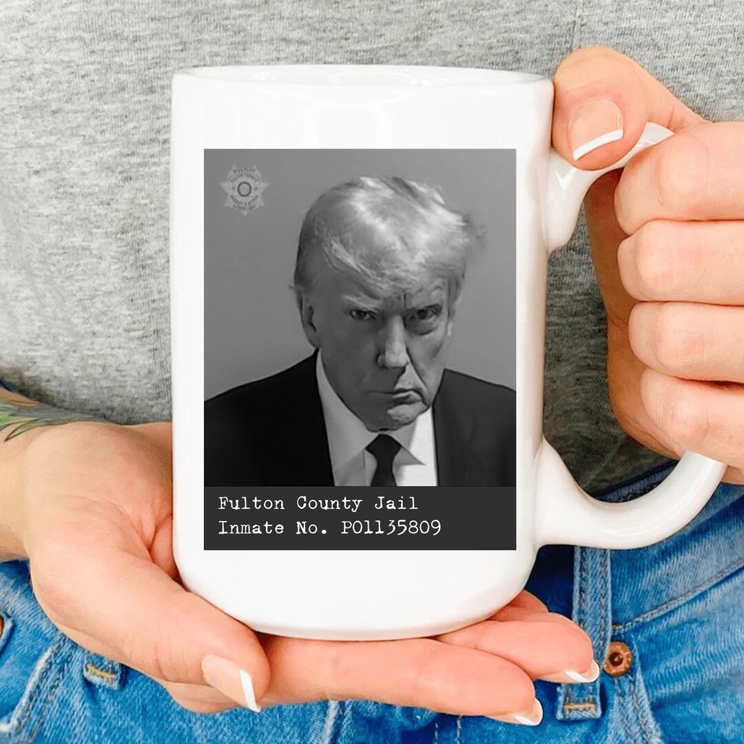 Trump Mugshot Coffee Mugdonald Trump Mug15 Oz Ceramic - Etsy