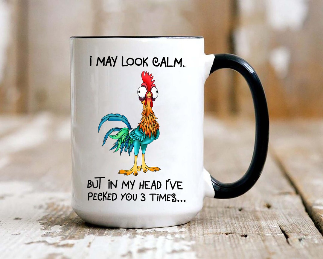 I May Look Calm Mug, Funny Coffee Mug, 11 Oz Ceramic Mug,coworker Gift ...