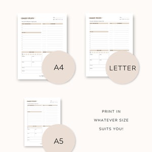 Daily Planner Printable Fillable PDF Daily Priorities - Etsy