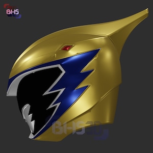 Kyoryu Gold Helmet 3D Digital Download - Etsy