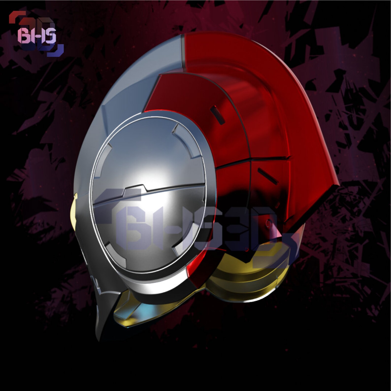 Ultraman Suit Type C Helmet 3D Digital Download - Etsy