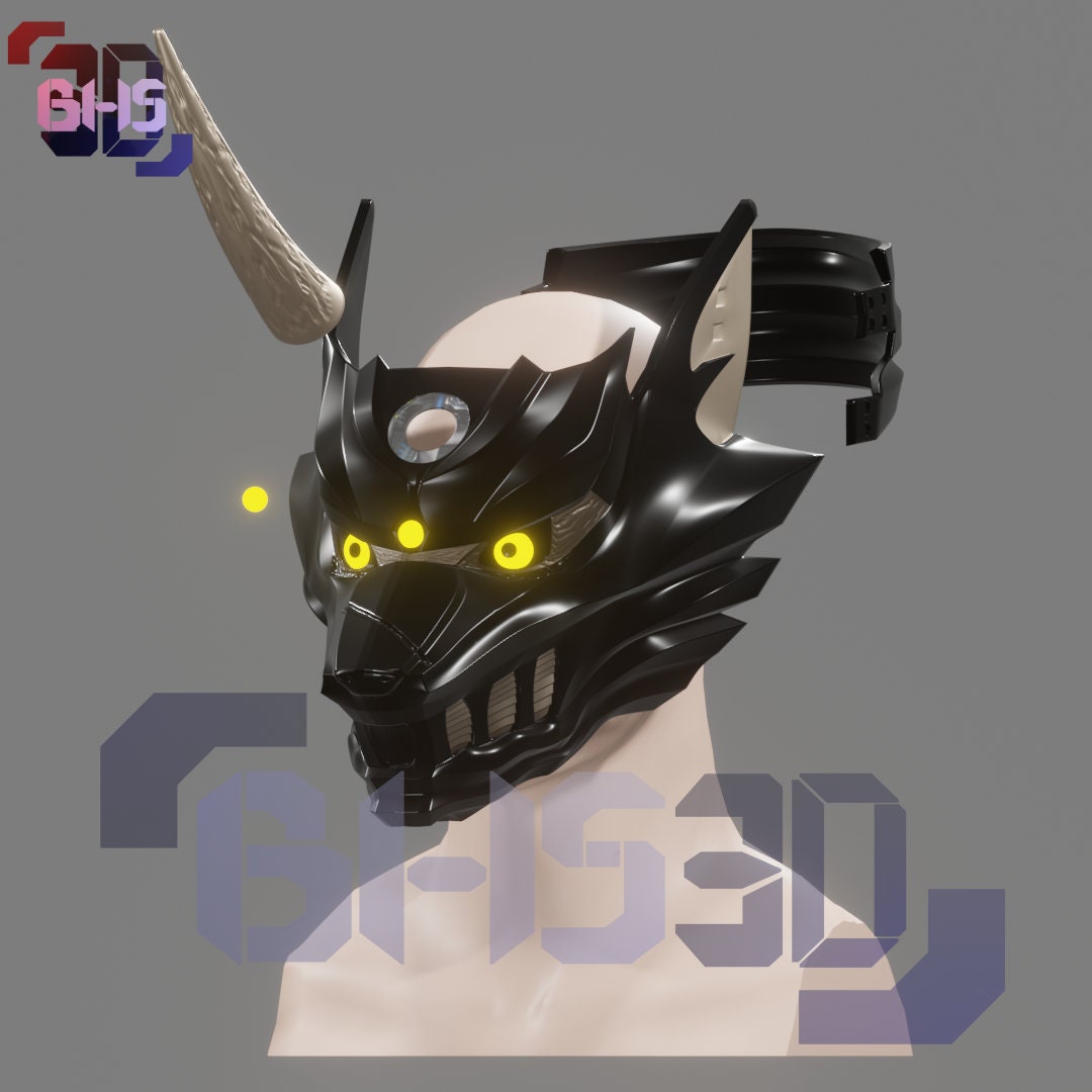Rouki Mask Gaorangers 3D Digital Download - Etsy