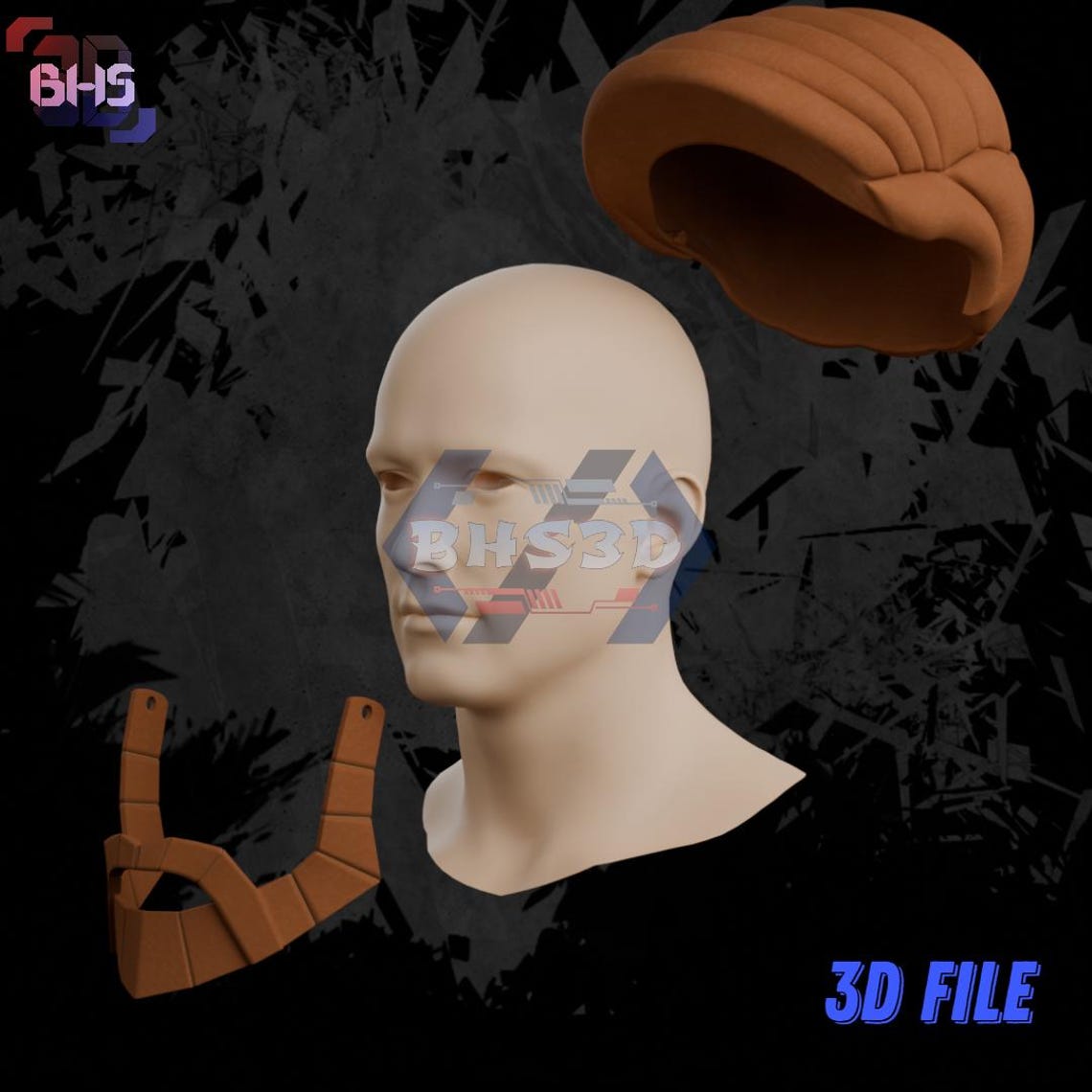 Obi Wan Clone Wars Hair 3D STL File Digital Download - Etsy Canada